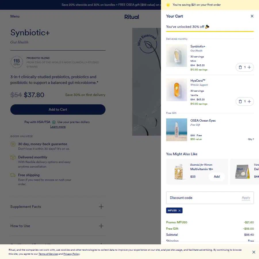 Ritual Promo Codes - 25% Off (50 Verified) Dec 2025