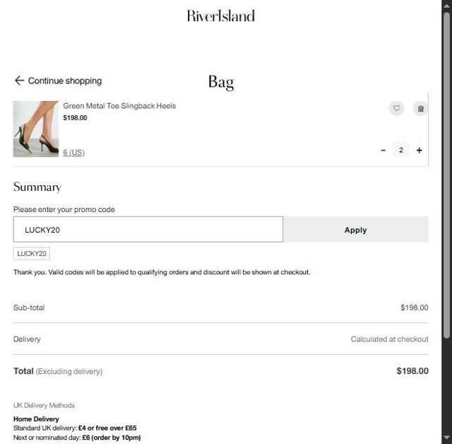 River Island Promo Codes - 20% Off (Verified) Sep 2025
