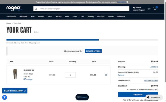 Rogers Sporting Goods Promo Codes - 20% Off Oct 2025