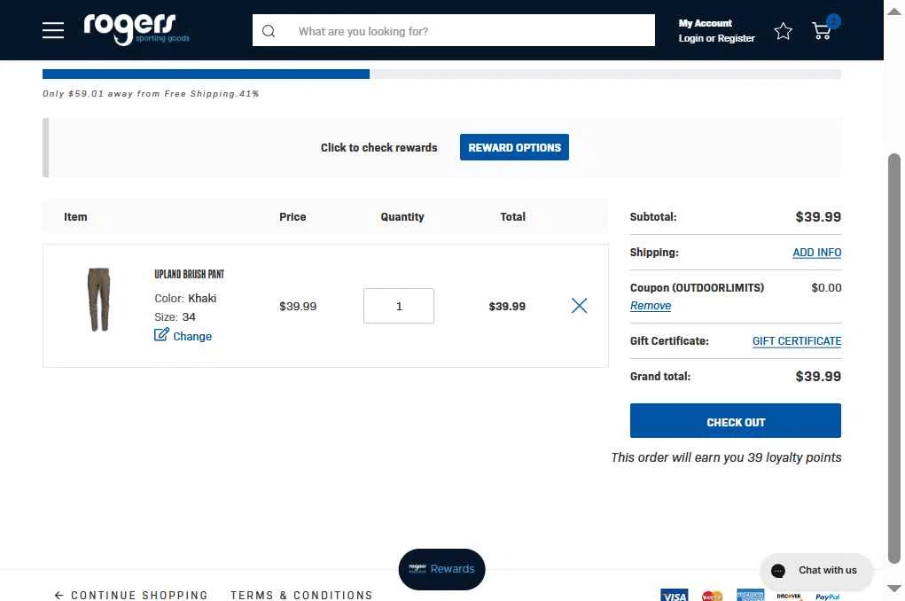 Rogers Sporting Goods Promo Code - 20% Off Feb 2026