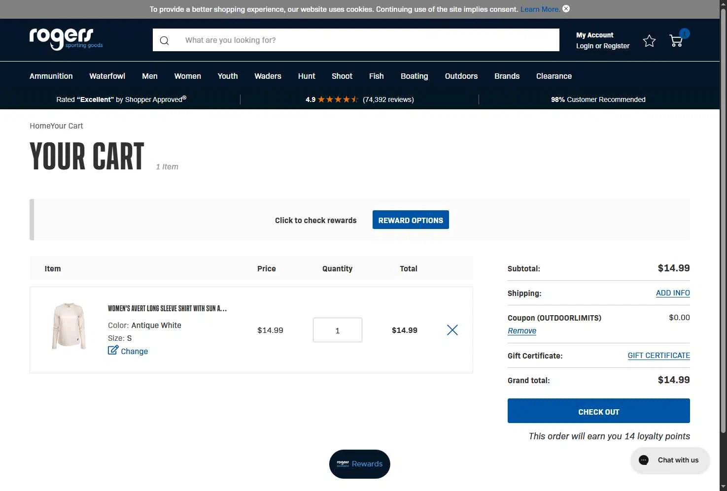 Rogers Sporting Goods Promo Codes - $100 Off Jun 2026