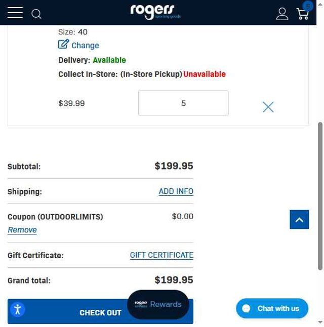 Rogers Sporting Goods Promo Codes - $30 Off May 2025
