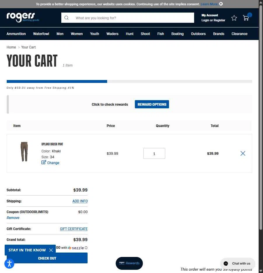Rogers Sporting Goods Promo Code - $100 Off Feb 2026