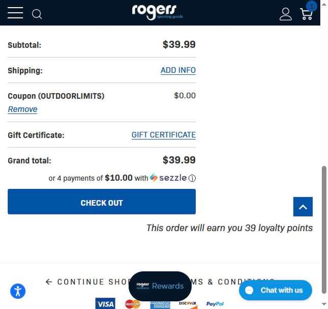 Rogers Sporting Goods Promo Codes - $30 Off May 2025