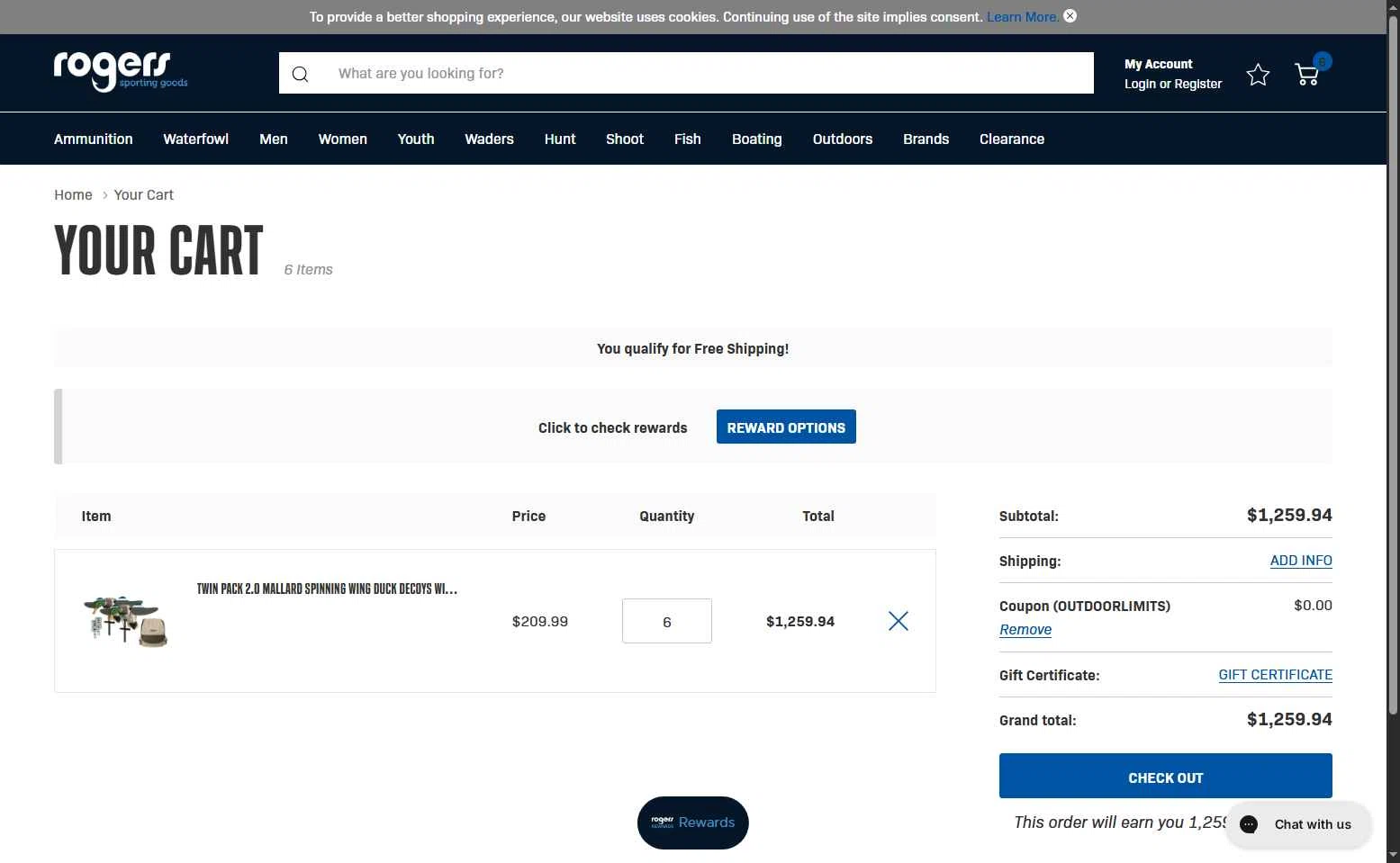 Rogers Sporting Goods Promo Code - $20 Off Feb 2026