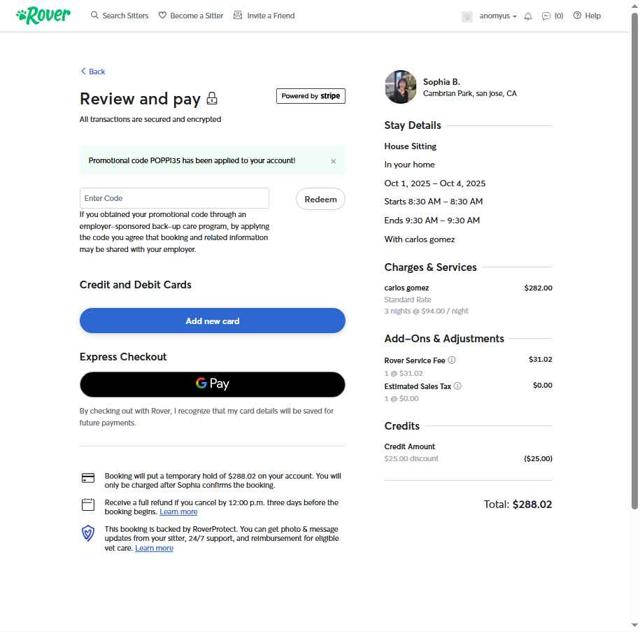 Rover Promo Codes (3 Verified) - $20 Off w/Code Oct 2025