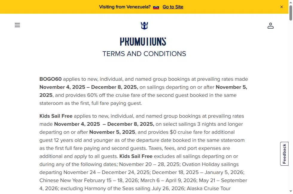 Royal Caribbean Promo Code - 60% Off (Verified) Dec 2025