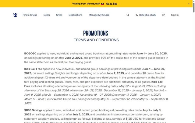 Royal Caribbean Promo Codes (6 Verified) - 5% Off Jul 2025