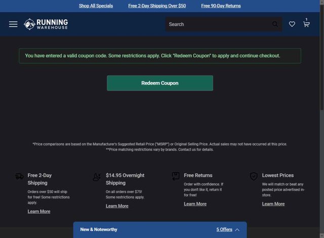 Running Warehouse Promo Code (3 Verified) - 10% Off Sep 2025