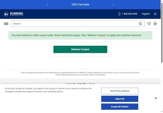 Running Warehouse Promo Code (3 Verified) - 20% Off Jun 2025