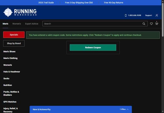 Running Warehouse Promo Code (3 Verified) - 20% Off Jun 2025