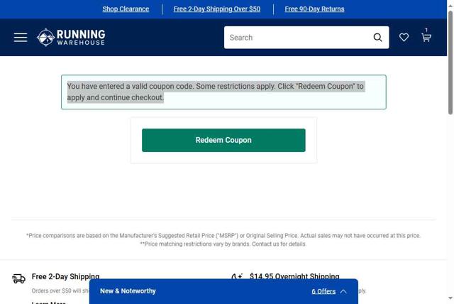 Running Warehouse Promo Code (3 Verified) - 10% Off Sep 2025