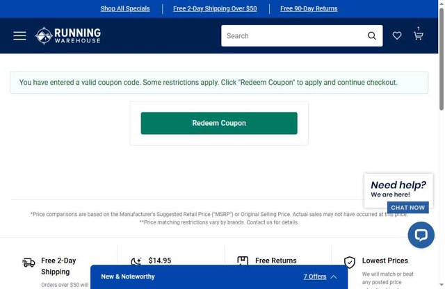 Running Warehouse Promo Code (3 Verified) - 10% Off Aug 2025