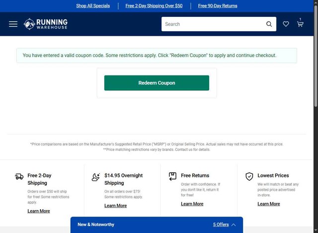 Running Warehouse Promo Code (3 Verified) - 10% Off Sep 2025