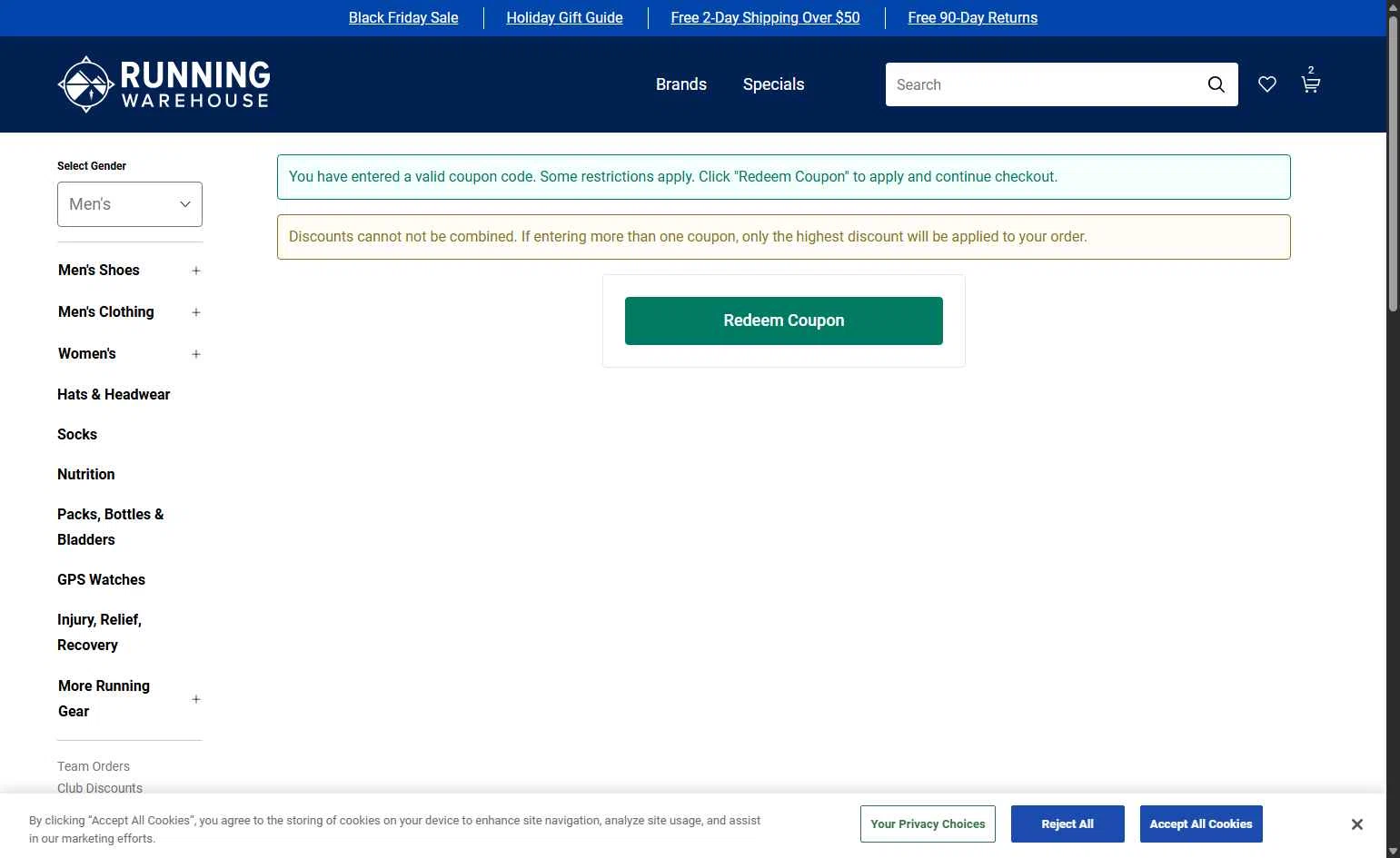 Running Warehouse Promo Code - 20% Off December 2025