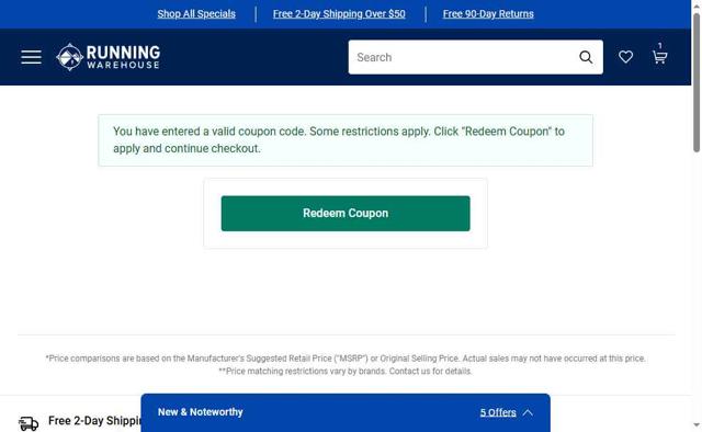 Running Warehouse Promo Code (3 Verified) - 10% Off Sep 2025