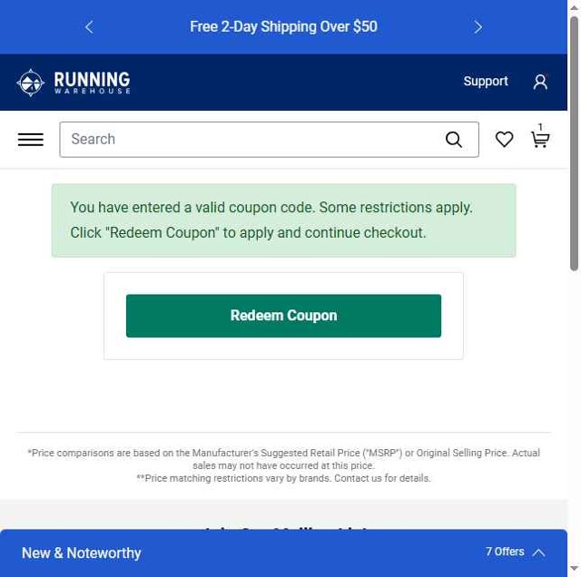Running Warehouse Promo Code (2 Verified) - 10% Off May 2025