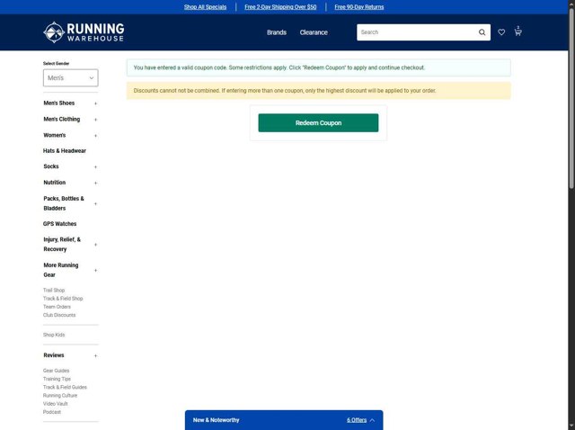 Running Warehouse Promo Code (3 Verified) - 10% Off Sep 2025