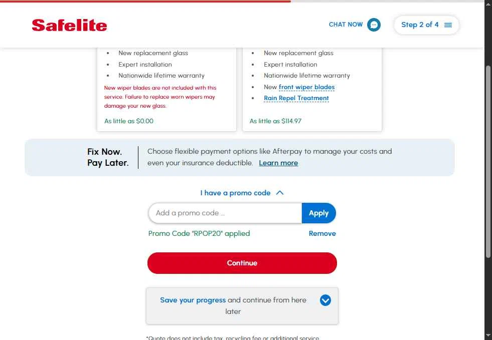 Safelite Promo Codes - $10 Off (5 Verified) Dec 2025