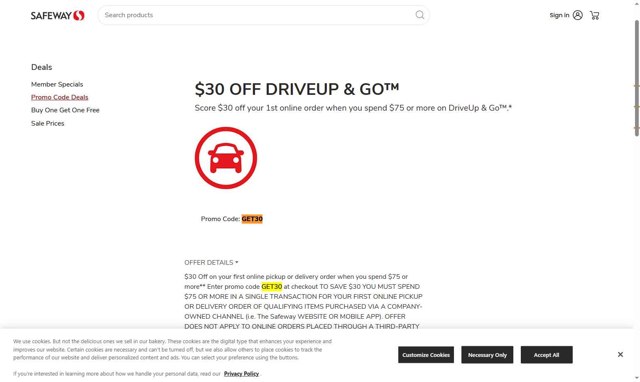Safeway Discount Codes - $30 Off (3 Verified) Jun 2025