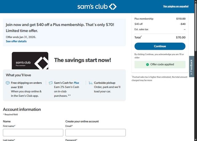 Sam's Club Promo Codes (5 Verified) - $50 Off Jul 2025