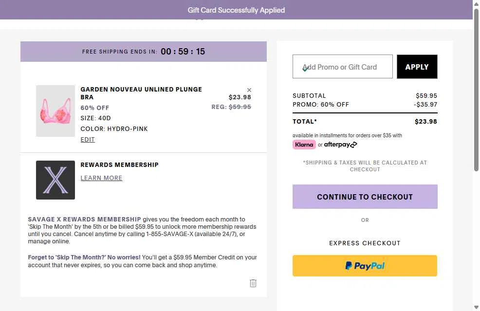 Savage X Fenty Promo Codes - 60% Off Oct 2025