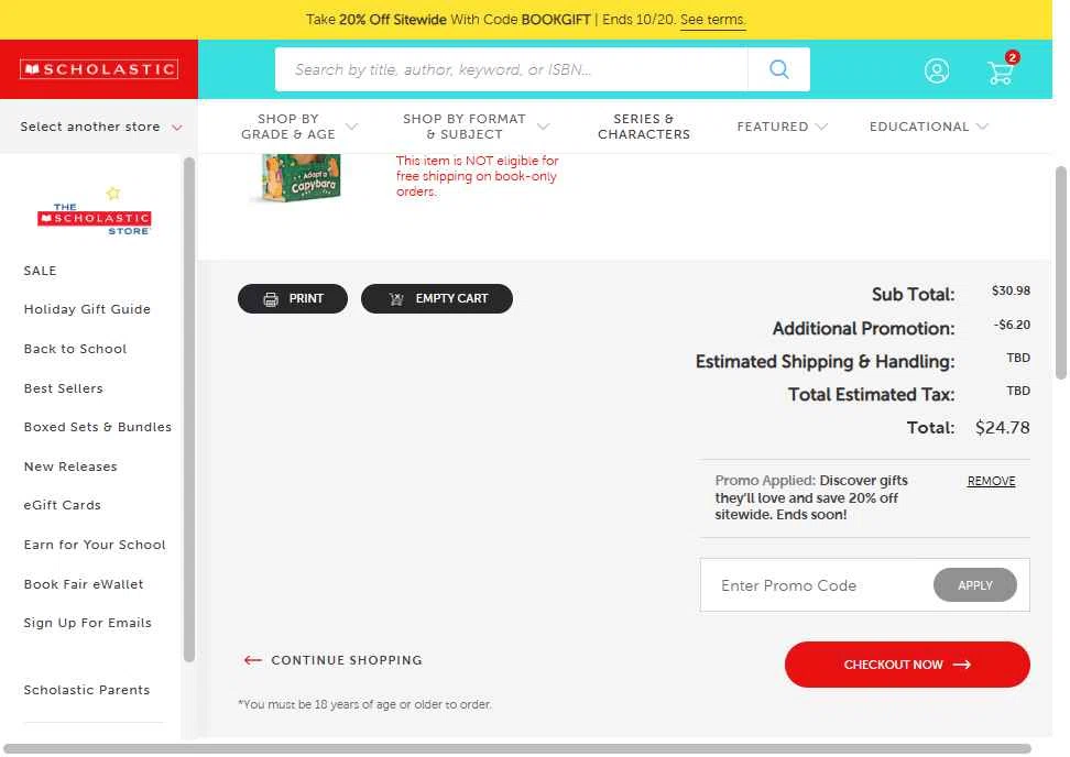 The Scholastic Teacher Store Coupons - 20% Off Oct 2025