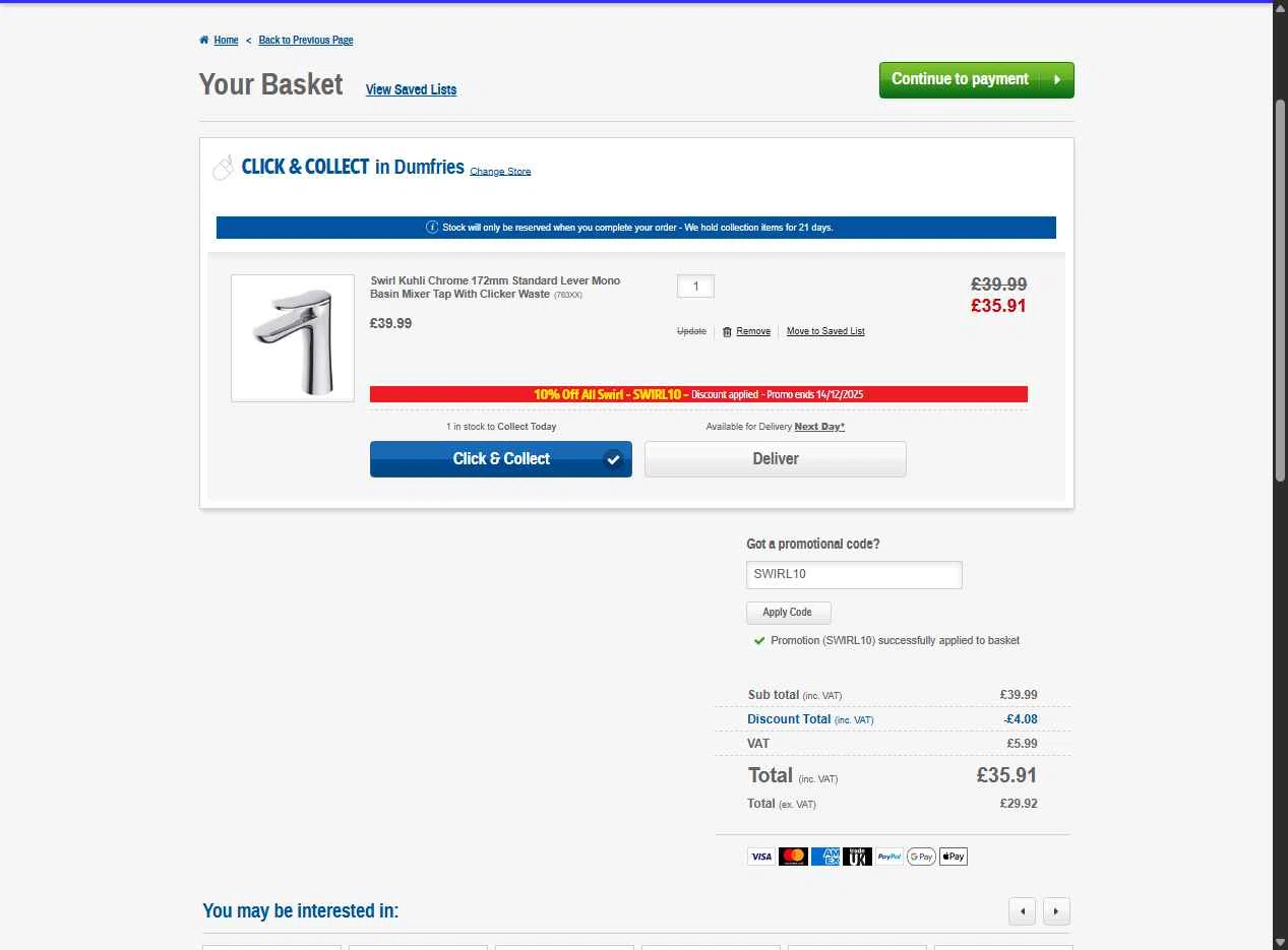 Screwfix Promo Codes - 20% Off Sitewide Coupons Dec 2025