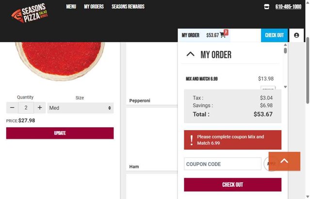 Seasons Pizza Promo Codes - $15 Off (Verified) Aug 2025