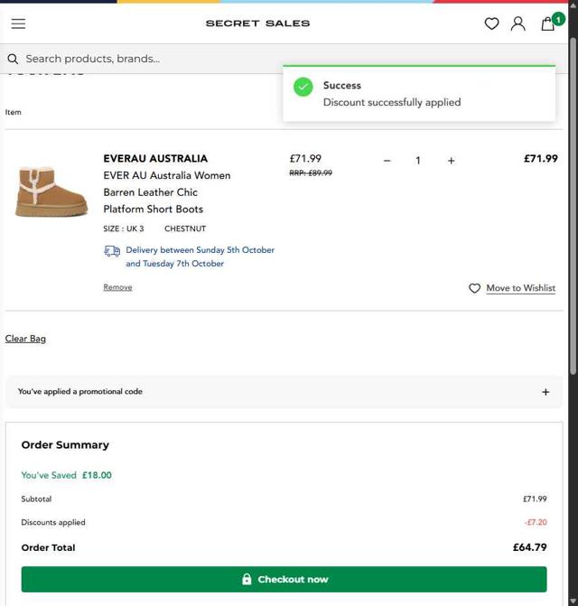 Secret Sales Promo Codes - 10% Off (Verified) Oct 2025