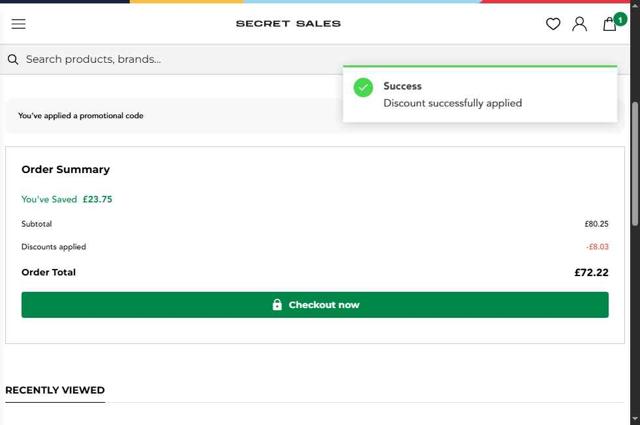 Secret Sales Promo Codes - 10% Off (Verified) Sep 2025