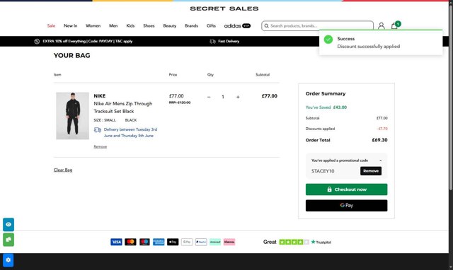 Secret Sales Promo Codes - 10% Off (Verified) Jun 2025