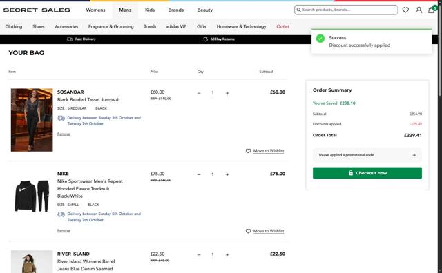 Secret Sales Promo Codes - 10% Off (Verified) Oct 2025