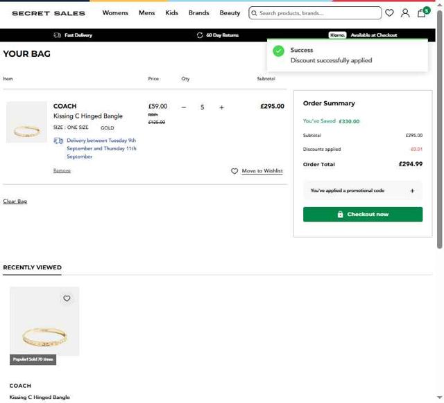 Secret Sales Promo Codes - 10% Off (Verified) Sep 2025