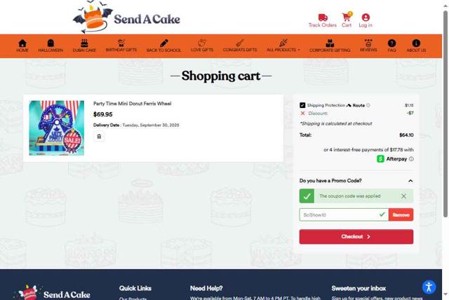 Send A Cake Promo Codes (20 Verified) - 10% Off Oct 2025