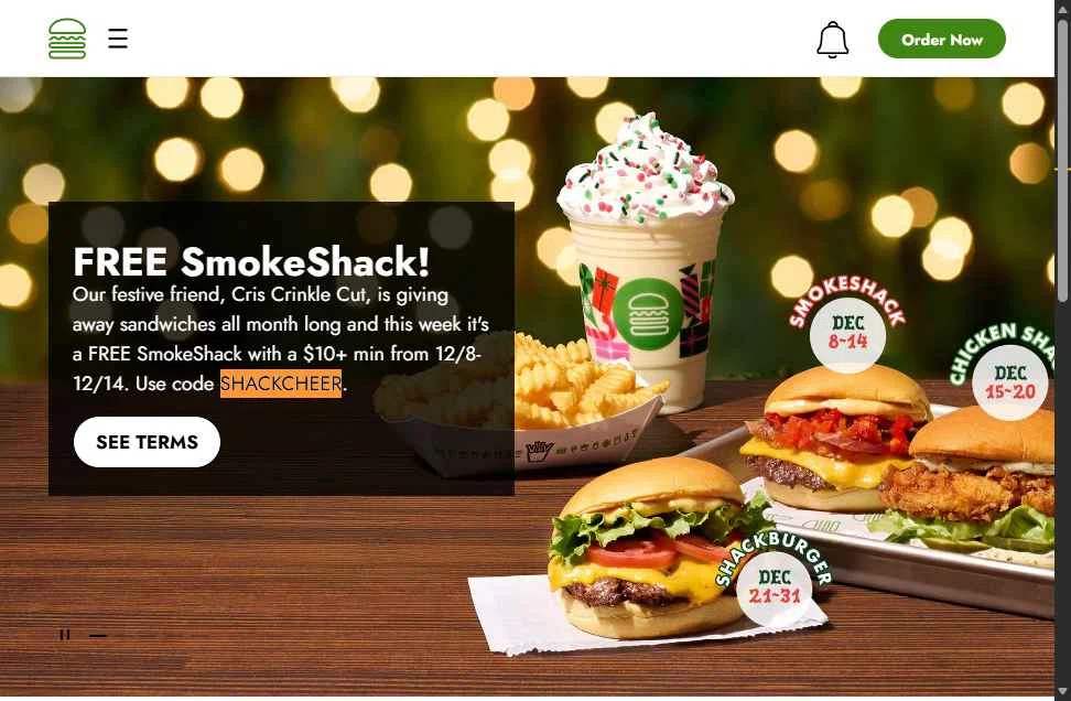 ShakeShack Promo Codes - $10 Off (1 Verified) Jan 2026