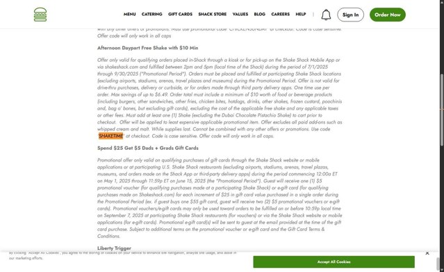 ShakeShack Promo Codes (3 Verified) - w/Code Sep 2025