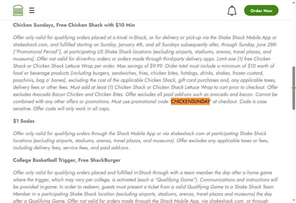 ShakeShack Promo Codes - 50% Off (2 Verified) Feb 2026