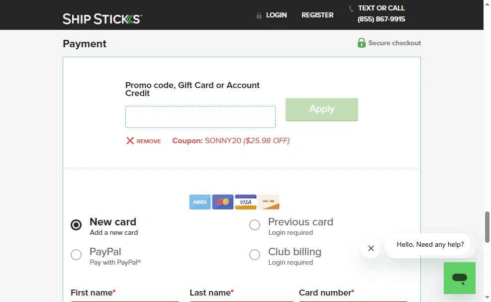 Ship Sticks Promo Codes (17 Verified) - 20% Off Oct 2025