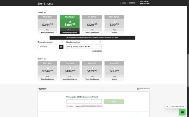 Ship Sticks Promo Codes (16 Verified) - 20% Off Oct 2025