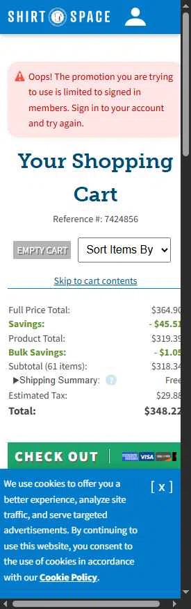 ShirtSpace.com Promo Code - $20 Off (5 Verified) Jan 2026