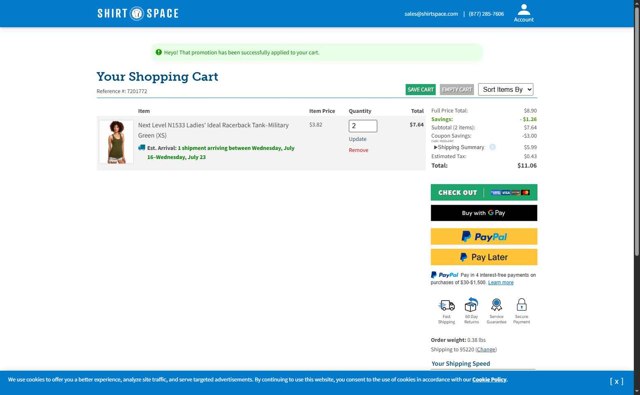 ShirtSpace.com Promo Codes - $50 Off Aug 2025