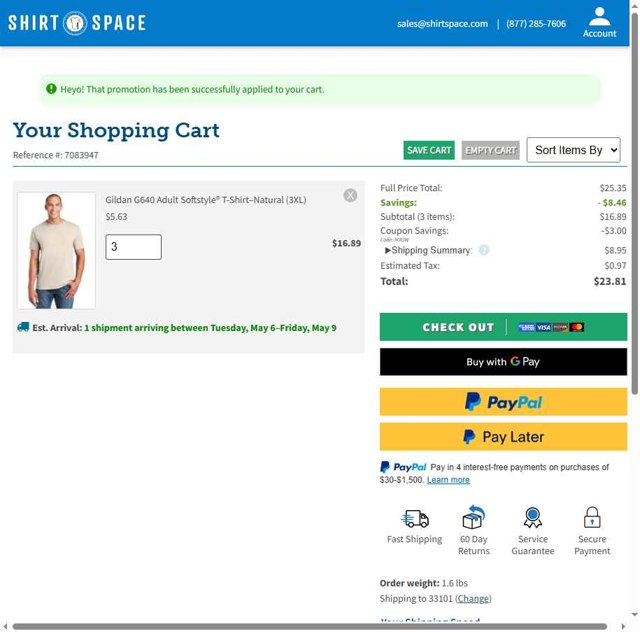 ShirtSpace.com Promo Codes - 40% Off Jul 2025