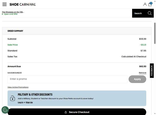 Shoe Carnival Promo Codes - $10 Off (Verified) Sep 2025