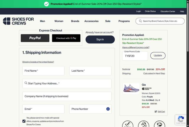 Shoes for Crews Promo Codes - 60% Off Sep 2025