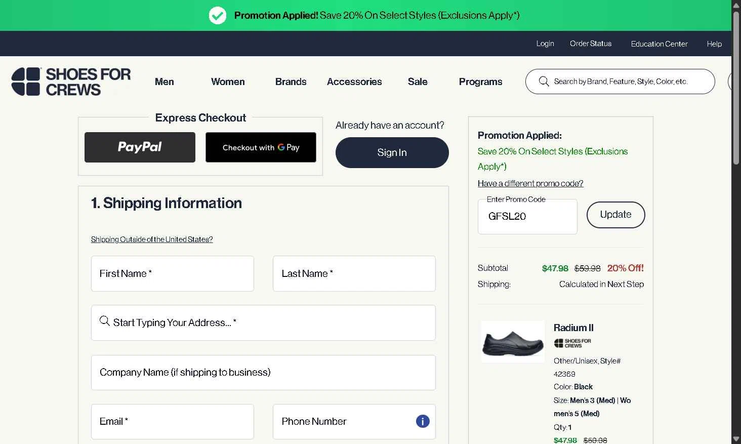 Shoes for Crews Promo Codes - 15% Off Oct 2025