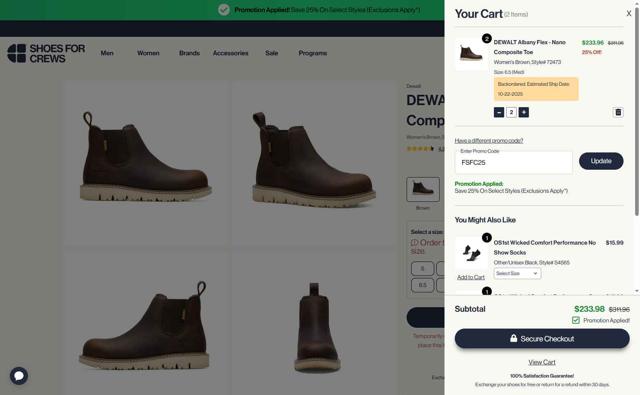 Shoes for Crews Promo Codes - 25% Off Sep 2025