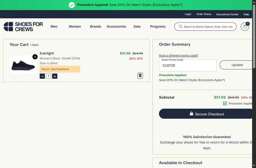 Shoes for Crews Promo Code - 30% Off (Verified) Jan 2026