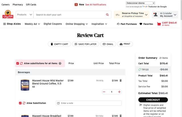 ShopRite Promo Codes (3 Verified) - $10 Off w/Code Sep 2025