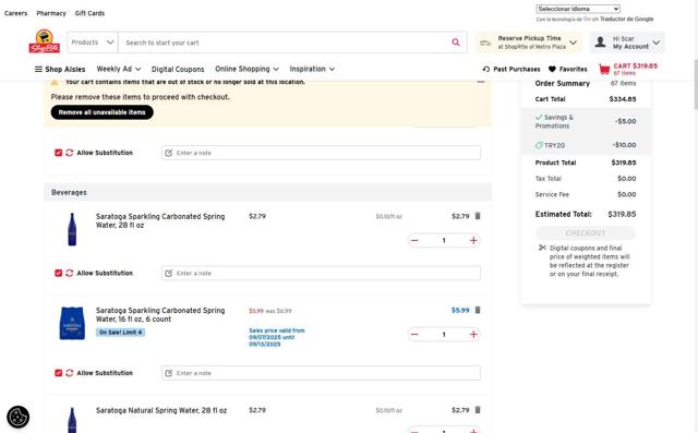 ShopRite Promo Codes (3 Verified) - $10 Off w/Code Sep 2025